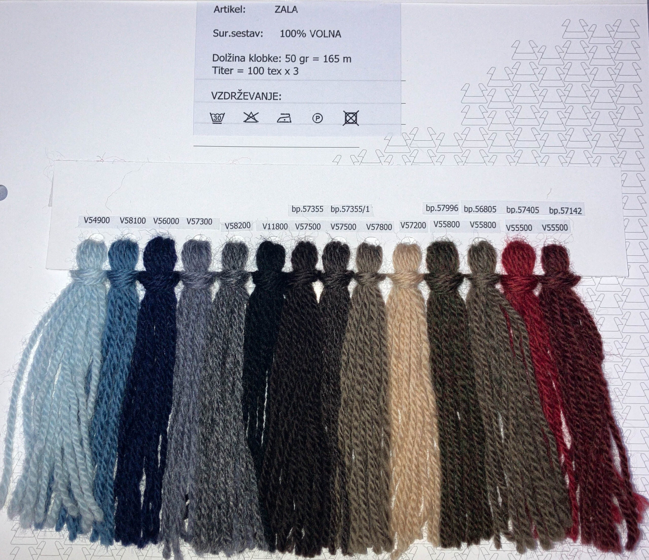 ZALA,100% VOLNA, 50g 165m - Trgovina Rajhenburške zanke